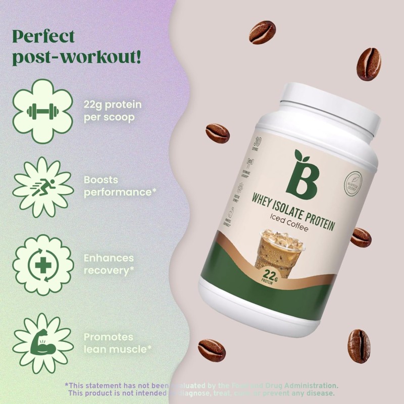 Bloom Nutrition Proteína aislada de suero en polvo