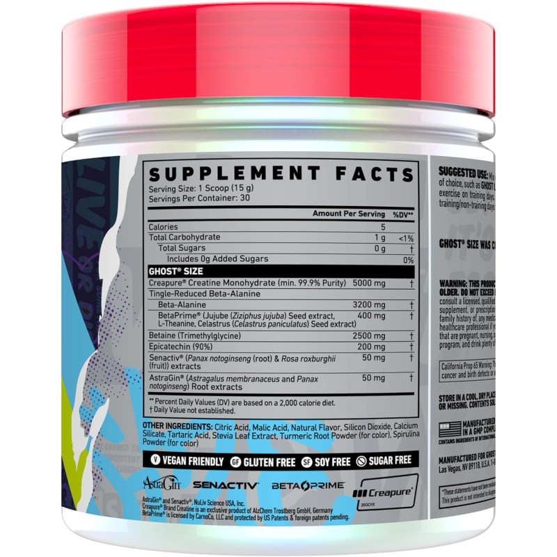GHOST Suplemento-Creatina muscular crecimiento