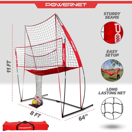 PowerNet Estación de red de práctica de voleibol
